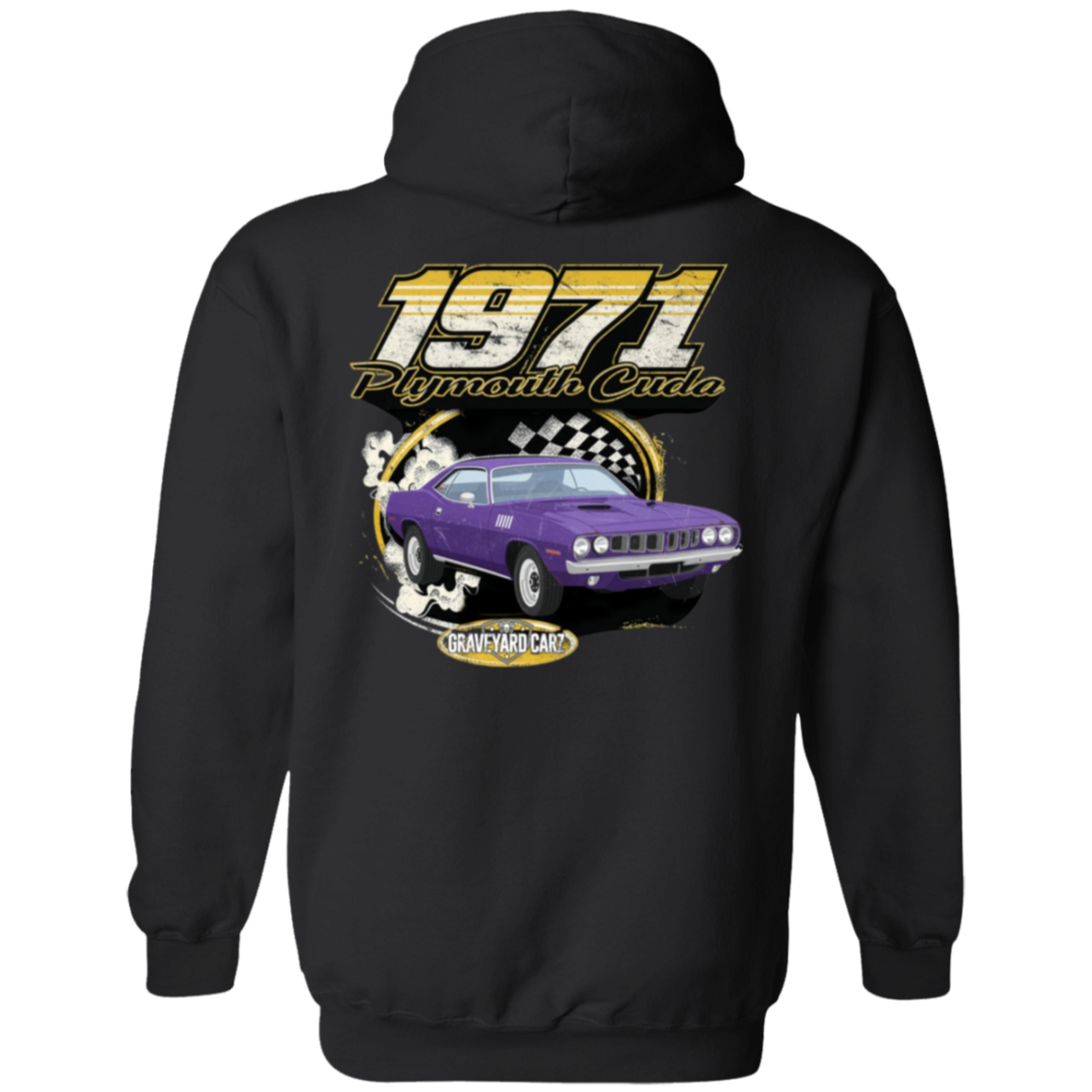 1971 Plymouth ‘Cuda Premium Gildan Pullover Hoodie + 500% Bonus Entrie ...