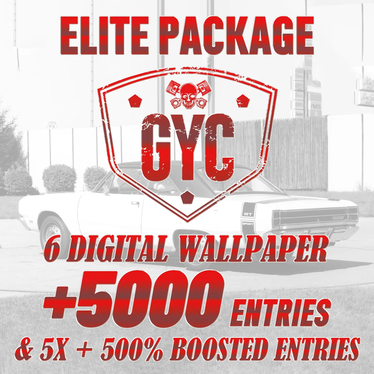 Elite Package + 500% Bonus Entries – GYC Merch Store